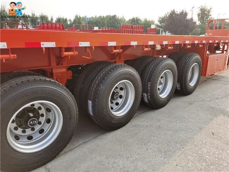 4 Axles Flatbed Semi Trailer - Flatbed Semi Trailer
