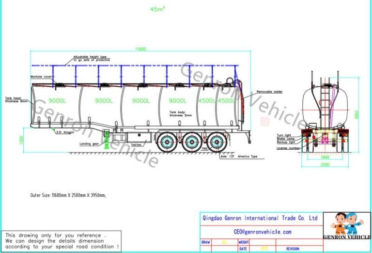 60000 Liters Fuel Tanker Trailer - Fuel Tanker Trailer