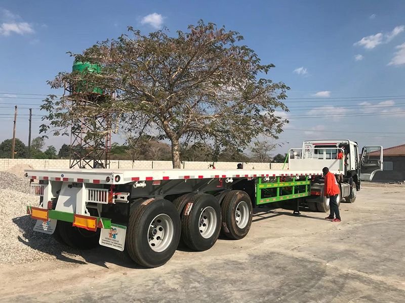 2 Axles Flatbed Semi Trailer - Flatbed Semi Trailer